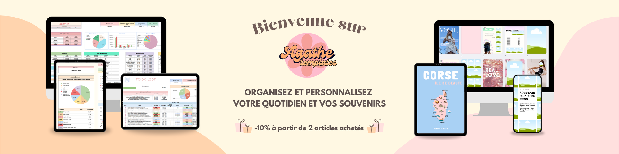 AgatheTemplates - Tableurs et Templates Personnalisables – Agathe Templates