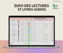 Suivi et journal des lectures, book tracker – Agathe Templates